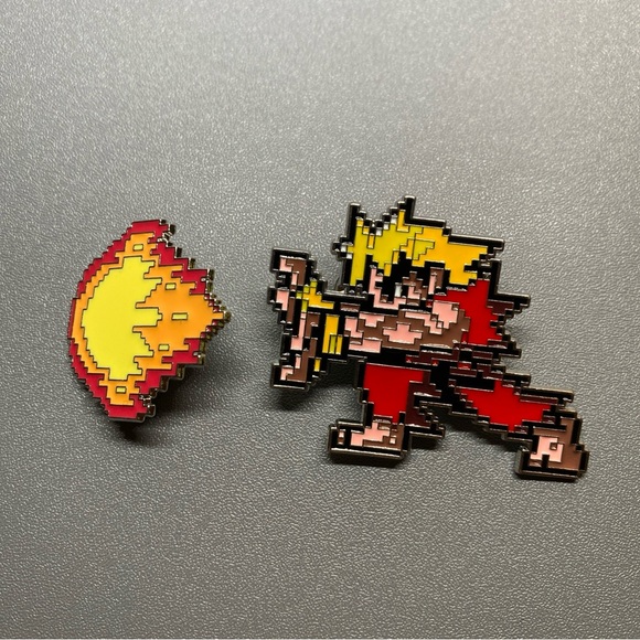 unbranded | Office | Pin 2 Piece Ken Fire Ball Street Fighter ...